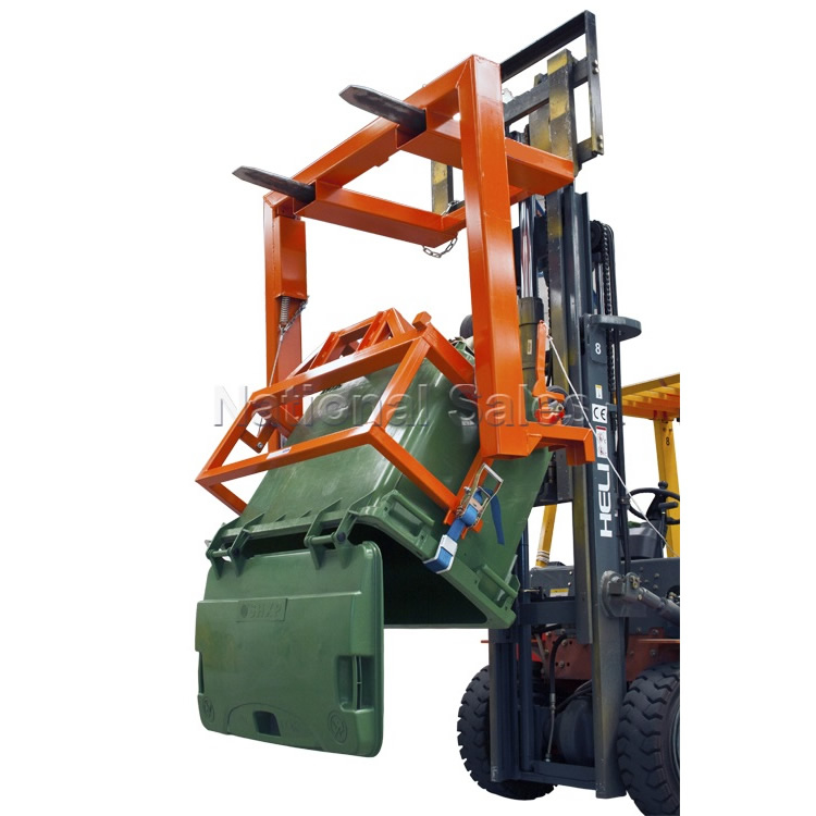 Forklift Wheelie Bin Tipper for 660L and 1100L Wheelie Bins | Forklift ...