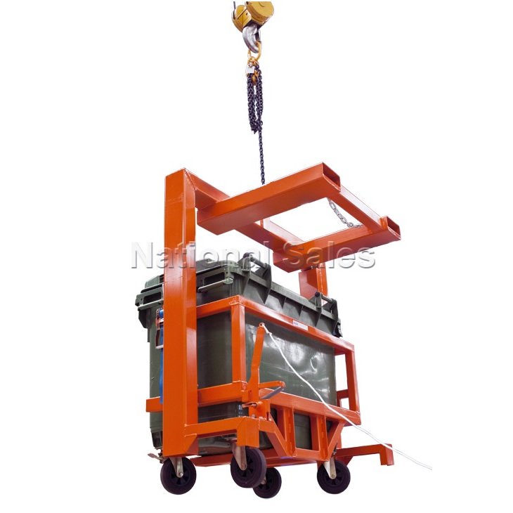 Forklift Wheelie Bin Tipper for 660L and 1100L Wheelie Bins | Forklift ...